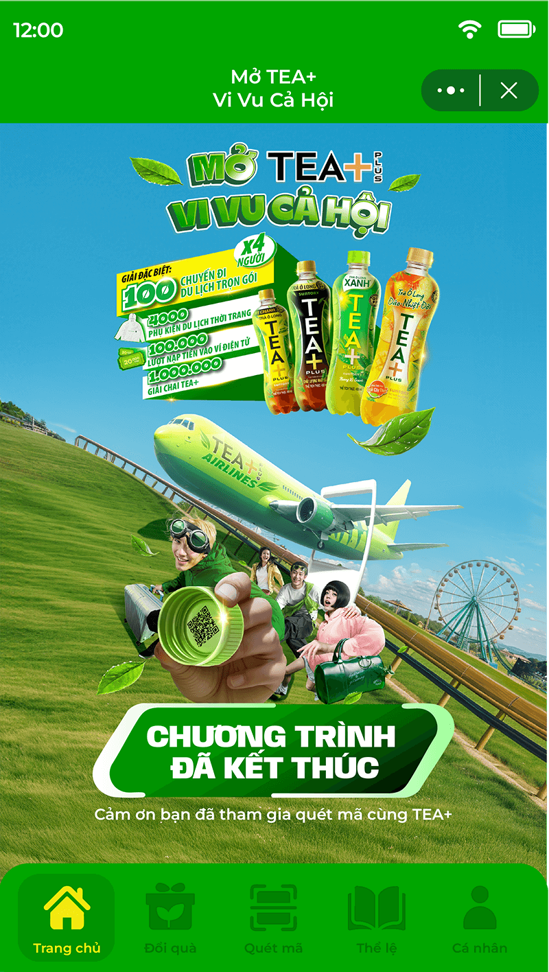 Mở TEA Plus Vi vu cả hội